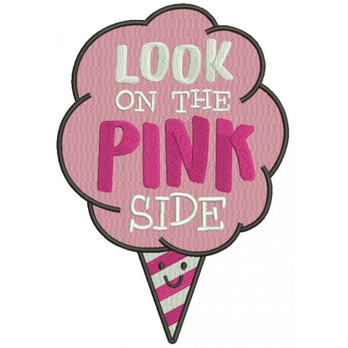Look On The Pink Side Filled Machine Embroidery Design Digitized Pattern