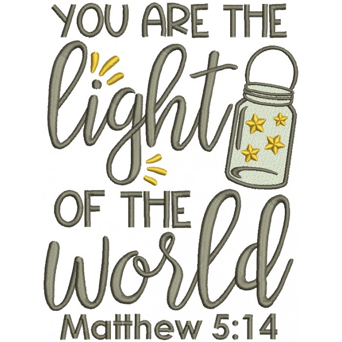 You Are The Light Of The Wolrd Matthew 5-14 Bible Verse Religious ...