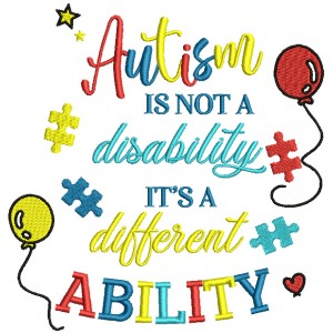 Autism awareness machine embroidery digitized appliques and filled in ...