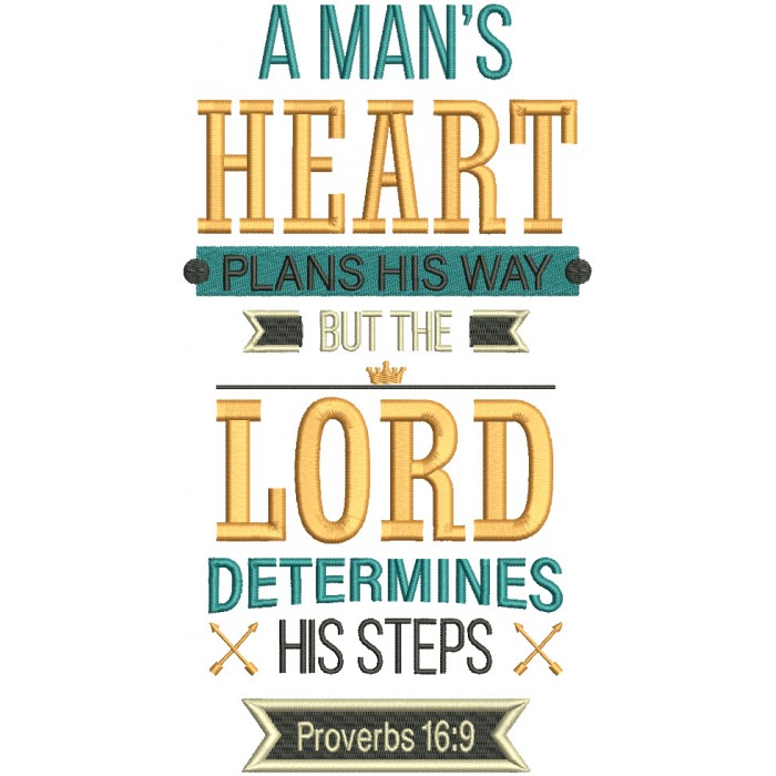 A Man's Heart Plans His Way But The LORD Determines His Steps Proverbs ...