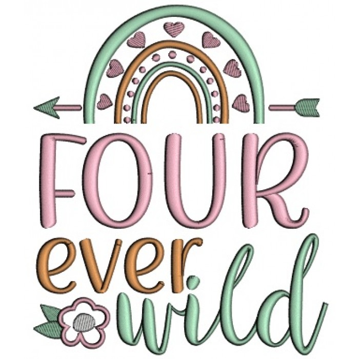 Forever Wild Applique Machine Embroidery Design Digitized Pattern