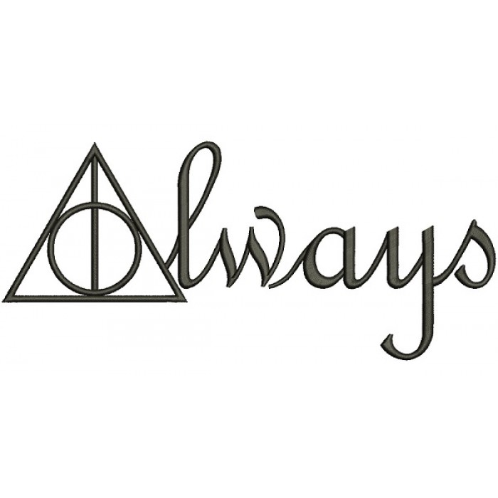 Always Deathly Hallows from Harry Potter Filled Machine Embroidery ...
