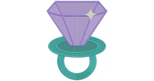 Ring Pop Filled Machine Embroidery Design Digitized Pattern