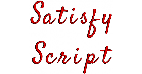 Satisfy Font Machine Embroidery Script Upper and Lower Case 1 2 3 inches