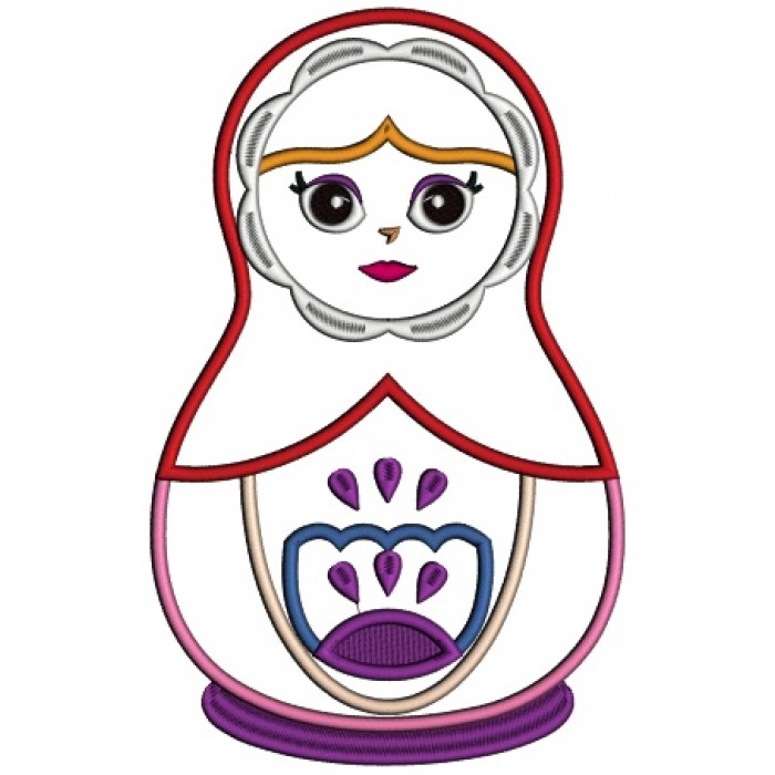 Russian Nesting Doll Matryoshka Applique Machine Embroidery Design ...