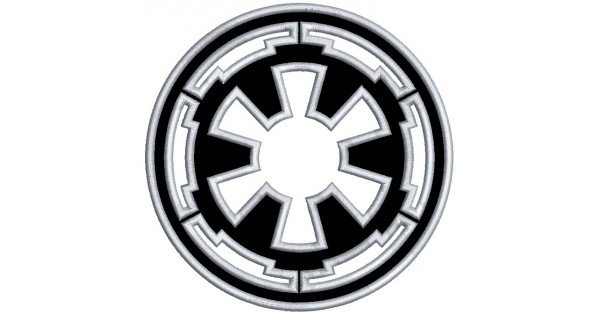 Galactic Empire Symbol from Start Wars Applique Machine Embroidery ...