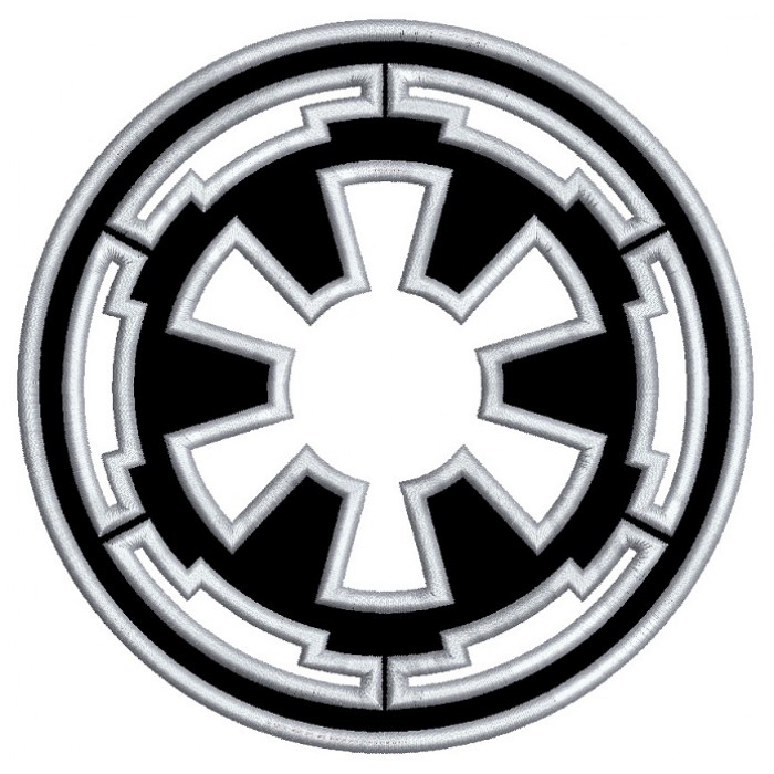 Galactic Empire Symbol from Start Wars Applique Machine Embroidery ...