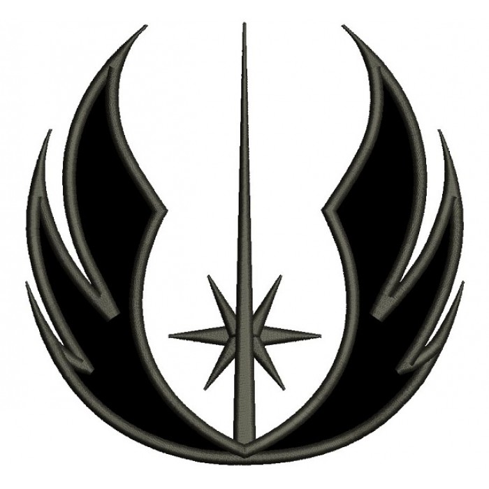 Jedi Order Symbol from Start Wars Applique Machine Embroidery Design ...