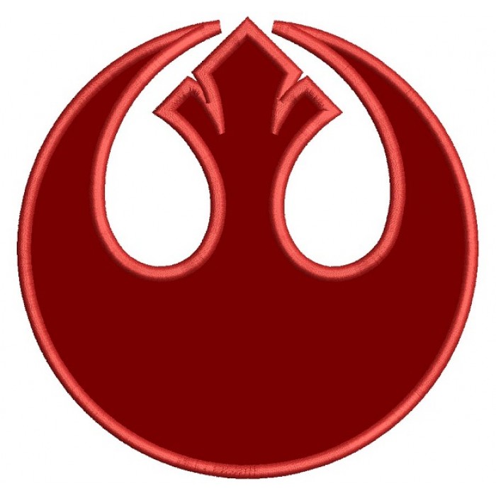 Star Wars Rebel Alliance Symbol Applique Machine Embroidery Design ...