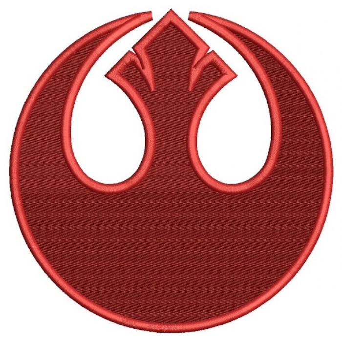 Star Wars Rebel Alliance Symbol Filled Machine Embroidery Design ...