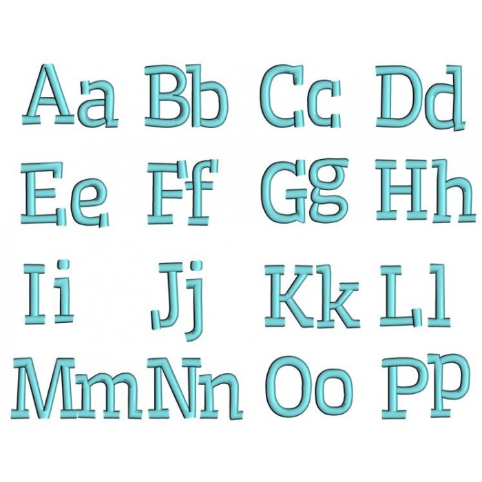 Velvet Font Machine Embroidery Script Upper and Lower Case 1 2 3 inches