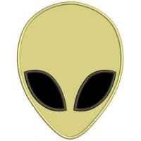 Alien Applique Machine Embroidery Design Digitized Pattern