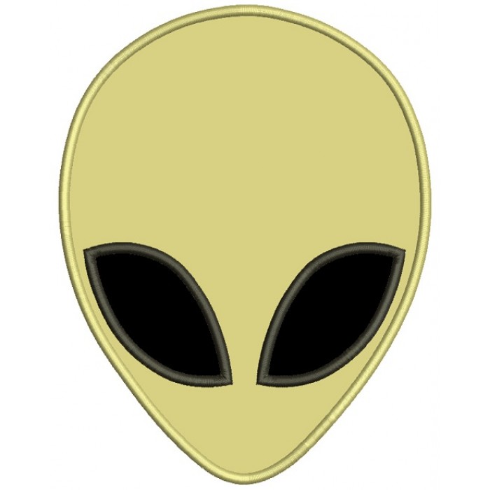 Alien Applique Machine Embroidery Design Digitized Pattern