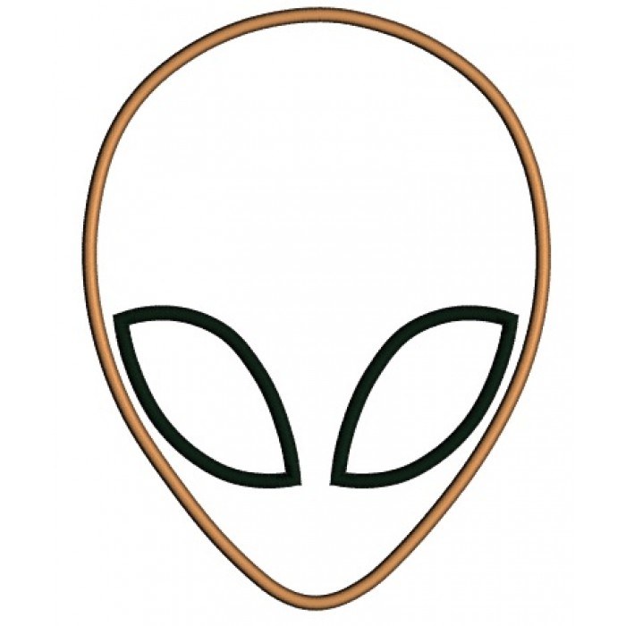 Alien Applique Machine Embroidery Design Digitized Pattern