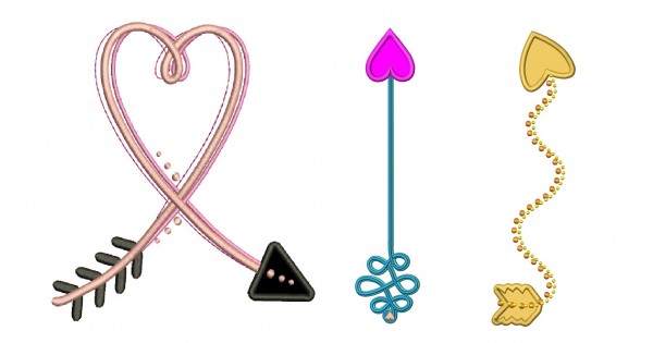 Arrows-Set-1-Applique-Machine-Embroidery-Design-Digitized-Pattern ...