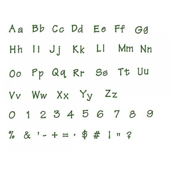Tinker Machine Embroidery Font Upper and Lower Case - 1 2 3 inches and ...