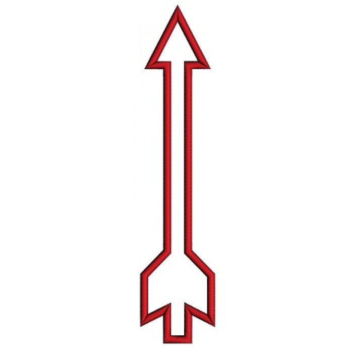 One Way Arrow Applique Machine Embroidery Design Digitized Pattern