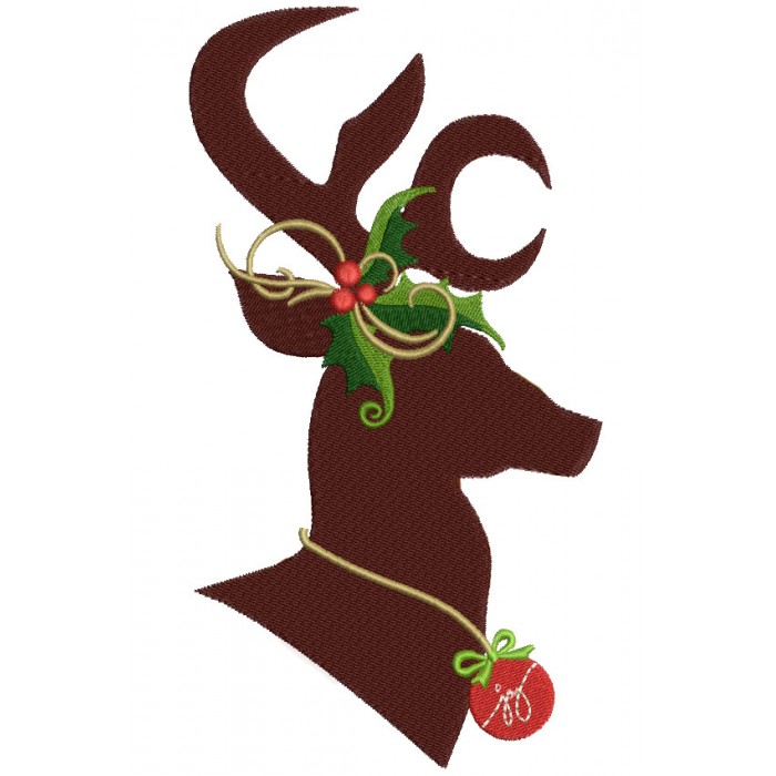 Christmas Doe Filled Hunting Machine Embroidery Country Digitized ...