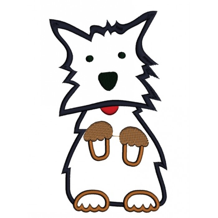 Looks Like Toto Dog from Wizard of OZ Applique Machine Embroidery ...