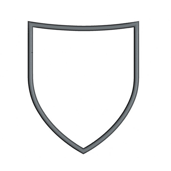 Shield Applique Machine Embroidery Digitized Design Pattern