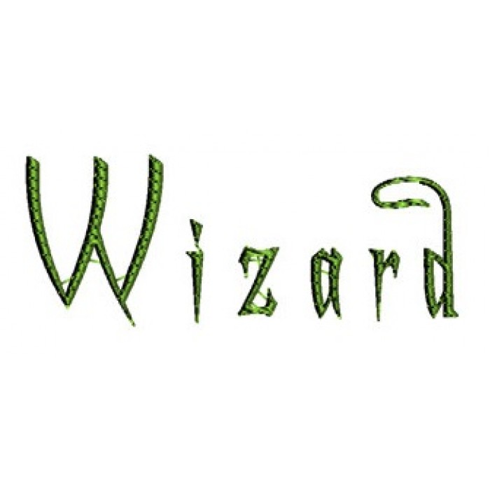 Embroidery Font - Instant Download - Wizard Script Alphabet (Upper ...