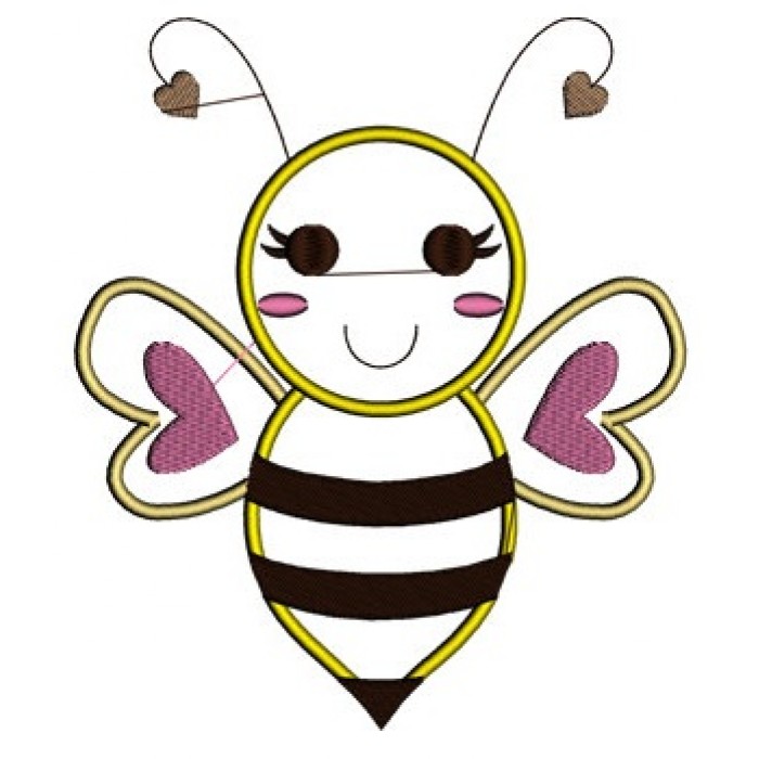 Bumble Bee Applique Machine Embroidery Design Instant Download comes in ...