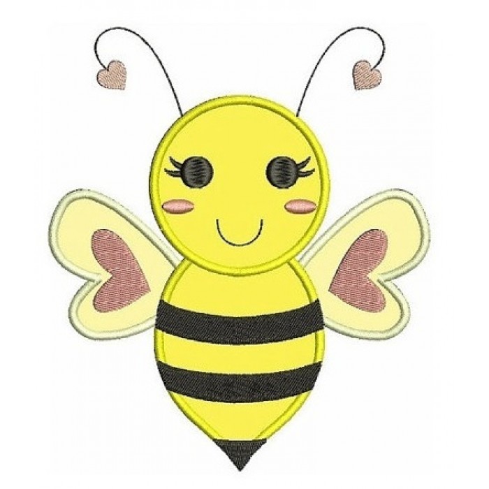 Bumble Bee Applique Machine Embroidery Design Instant Download comes in ...